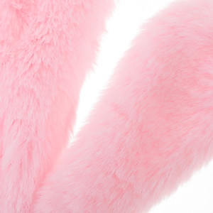 Plush Bunny Case for New SE 2, Adorable Fluffy Plush Faux Rabbit Fur Protective Case for girl, Cute Furry Soft Stuffed Plush Animal Cover for 7/8/SE 2020 (pink)