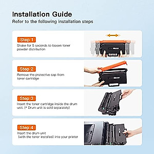 E-Z Ink (TM) Compatible Toner Cartridge Replacement for Brother TN850 TN-850 TN820 TN-820 for HL-L6200DW HL-L5200DW MFC-L5850DW MFC-L5700DW MFC-L5800DW MFC-L5900DW New Version (2 Black, High Yield)