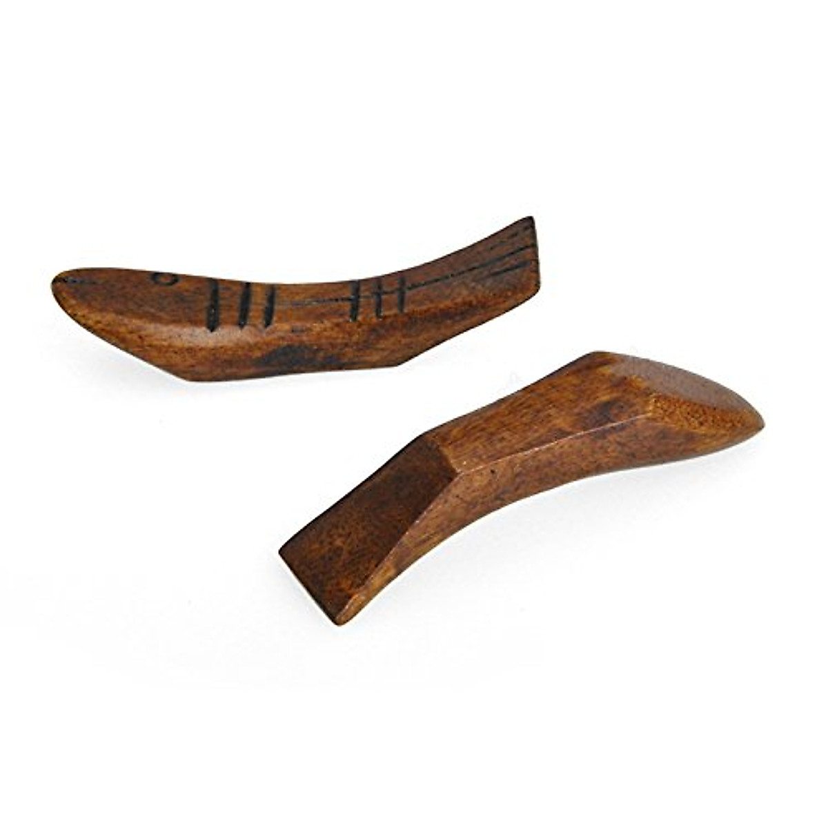 Set of 4 Fish Shape Wooden Chopstick Rest Stand Rack Spoon Fork Knife Holder