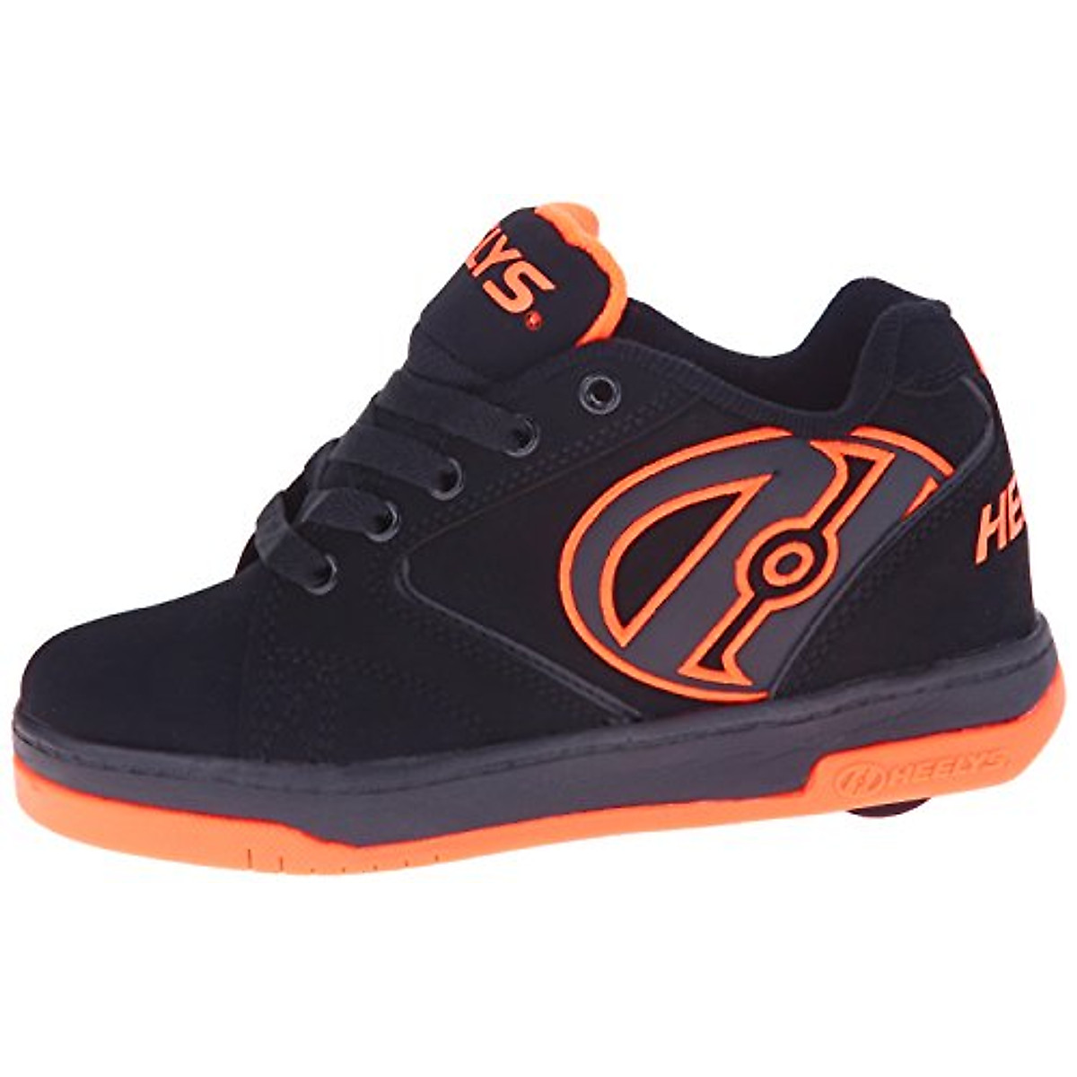 Heelys Kids Propel Skate Shoe, Black/Orange, 5