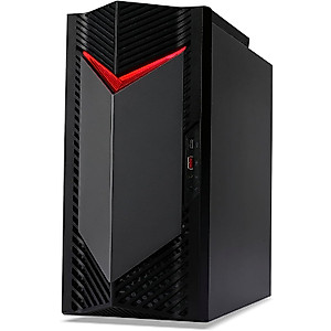 Acer Nitro 50 N50-650-UR13 Gaming Desktop | 13th Gen Intel Core i5-13400F 10-Core Processor | NVIDIA GeForce RTX 3060 | 16GB 3200MHz DDR4 | 512GB SSD | 1TB HDD | Intel Wi-Fi 6E AX211 | Windows 11 Home