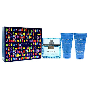 Versace Man Eau Fraiche Fragrance Set, 3 Count