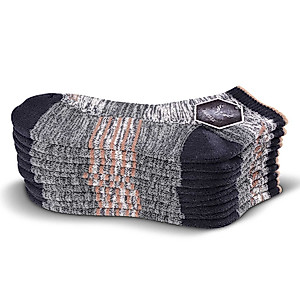 FEIDEER Women's Men's Hiking Walking Socks, Wicking Moisture Cotton Cushion Low Cut Ankle Socks (TJ-2-5MSS20305-M)