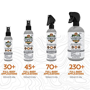 Ranger Ready Repellents Picaridin Insect Repellent in Assorted Scents - 20% Picaridin Tick Spray and Mosquito Repellent - Travel Size Bug Spray, Assorted Scents, 3.4 Oz (Pack of 3)