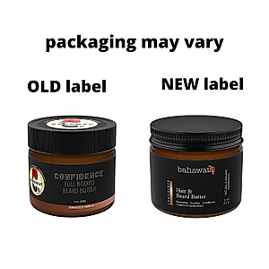 BAHAWAT Hair & Beard Butter for Men Leave-in Conditioner - Tobacco & Vanilla - Strengthen & Soften While Relieving Itch – Made in USA -Organic Natural Ingredients | The Best Beard Butter - 2 oz.