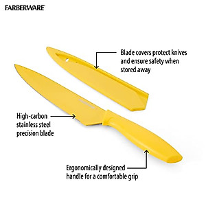 Farberware Chef Knife Set, 3 Piece, Multicolor