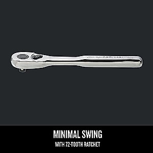 CRAFTSMAN Ratchet Wrench, 3/8-Inch Drive, 72-Tooth, Pear Head (CMMT81748)