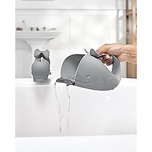 Skip Hop Baby Bath Rinse Cup, Moby Tear-free Waterfall Rinser, Grey