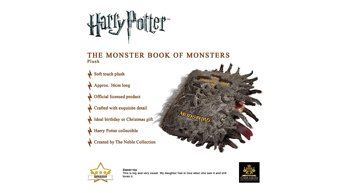 Harry Potter Monster Book of Monsters Plush Collectible