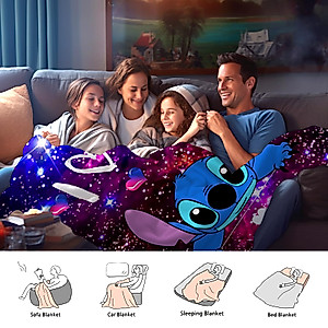 Anime Blanket Cute Cartoon Anime Merch Decor Throw Blankets Ultra Soft Anime Stuff Blankets and Throws Bedding Gifts for Kids Girls Boys Women Adults Birthday Decorations 50"X40"