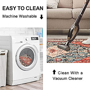 Area Rug 5x7 Living Room Rugs Boho Rugs for Living Room 5x7 Area Rugs for Bedroom Machine Washable Area Rugs