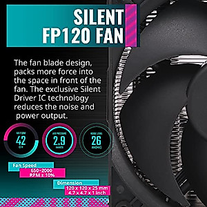 Cooler Master Hyper 212 Black CPU Air Cooler with Silencio Fan, Gun-Metal Fins, and Copper Heat Pipes - For AMD Ryzen and Intel LGA CPUs