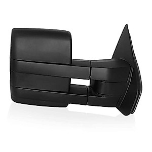 Perfit Zone Towing Mirrors Replacement Compatible With FORD F150 2004-2014 Manual Black Pair Set