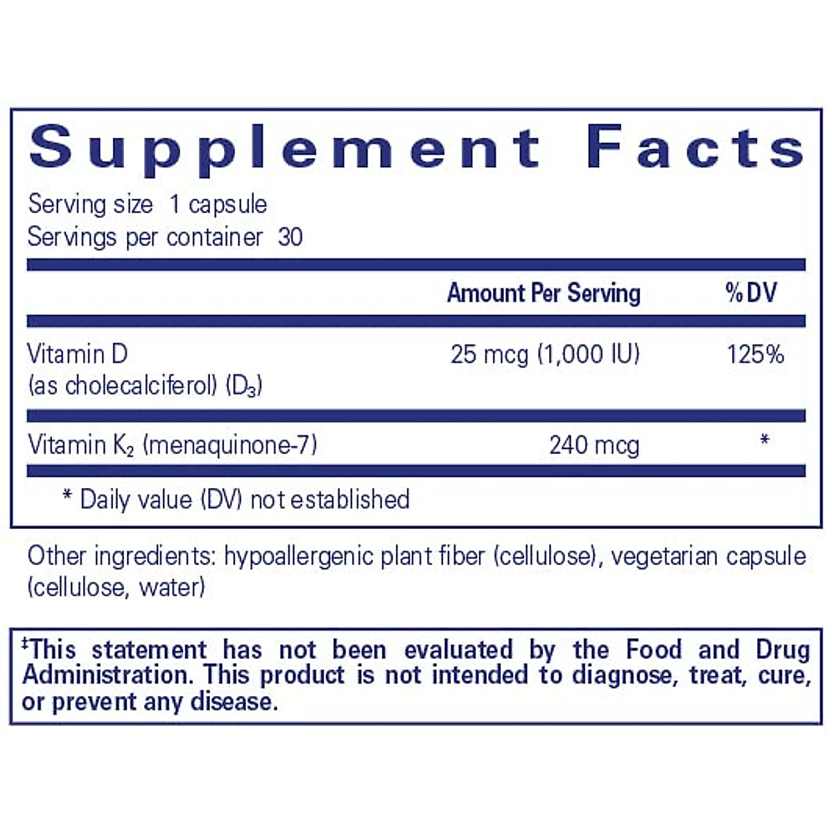 Pure Encapsulations PureHeart K2D | Hypoallergenic Supplement to Promote Calcium Homeostasis and Cardiovascular Function* | 30 Capsules