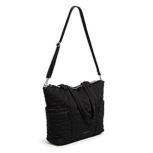 Vera Bradley Women's Performance Twill Large Multi-Strap Tote Bag, Black, One Size