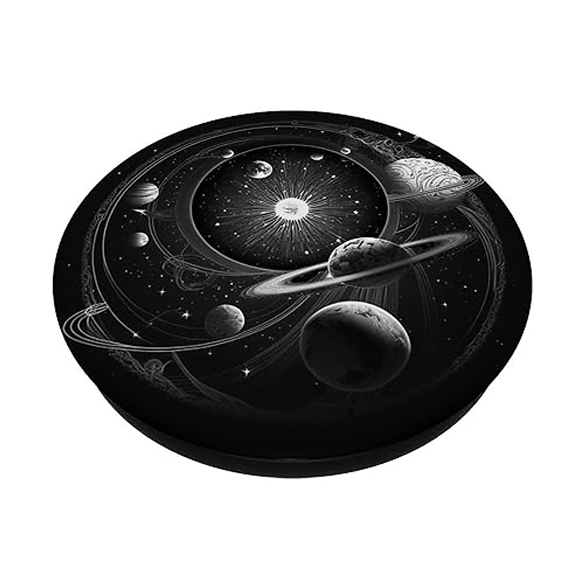 Aesthetic dark cute hippie moon black pagan Illuminati PopSockets Standard PopGrip