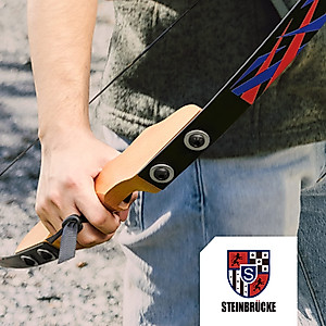 Recurve Bow and Arrow Adult - 54" Traditional Wood Takedown Recurve Bow with Lightweight Design, Right Handed Archery Bow for Adults, Youth, Beginner Hunting, Training Practice (40lbs)