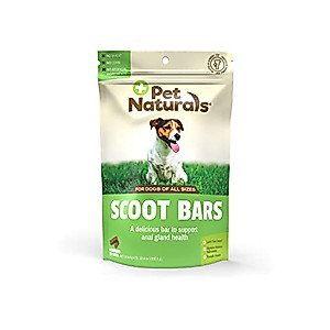 Pet Naturals Scoot Bars, 30 Chews - Natural Anal Gland Support for Dogs, Gentle on Digestive System