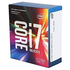 Intel Core i7-7700K 4.2GHz 8MBNew Retail, BX80677I77700KNew Retail Smart Cache Box