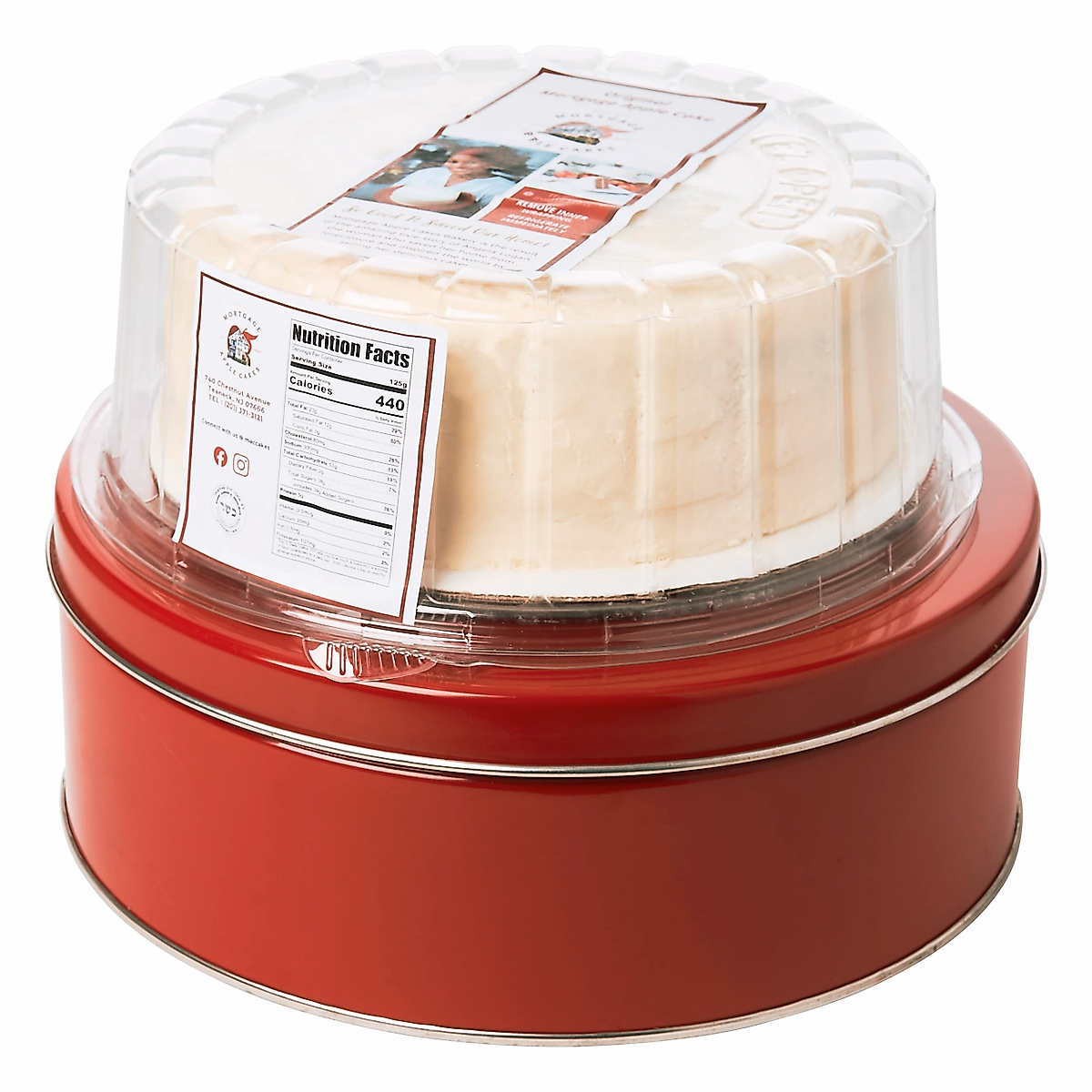 Angela Logan's Original Mortgage Apple Cake - Made with Fresh Apples, Organic Sugars, and Rich Spices