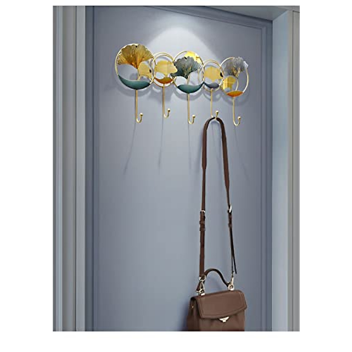 BBSJ Nordic Bedroom Door Back Hook Fashion Entry Porch Coat Hook Free Punching Metal Coat Hook Wall Hanging