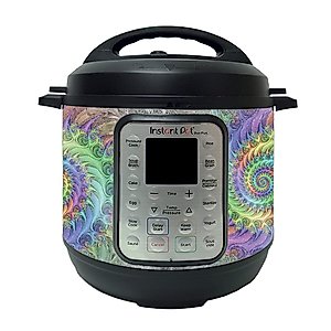 MightySkins Glossy Glitter Skin Compatible with Instant Pot Duo 6-QT - Tripping | Protective, Durable High-Gloss Glitter Finish | Easy to Apply, Remove, and Change Styles | Made in The USA