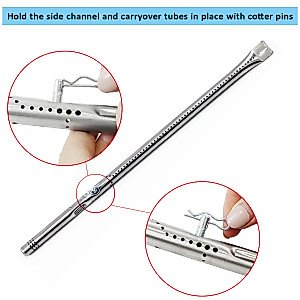 Grill Replacement Parts for Charbroil Performance 4 Burner 463342119, 463332718, 463347017, 463361017, 463673017, 463376018P2, G470-5200-W1 Burner G470-0004-W1A Heat Plate for 463342119, 463332718