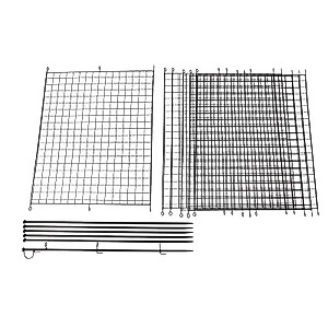 4 Pack Metal Garden Fence Panels Barrier 25in Wire Fences Pet Fence Kit Outdoor Heavy Duty Tall Outdoor Landscape Patio Yard Fencing Border Animal Barrier