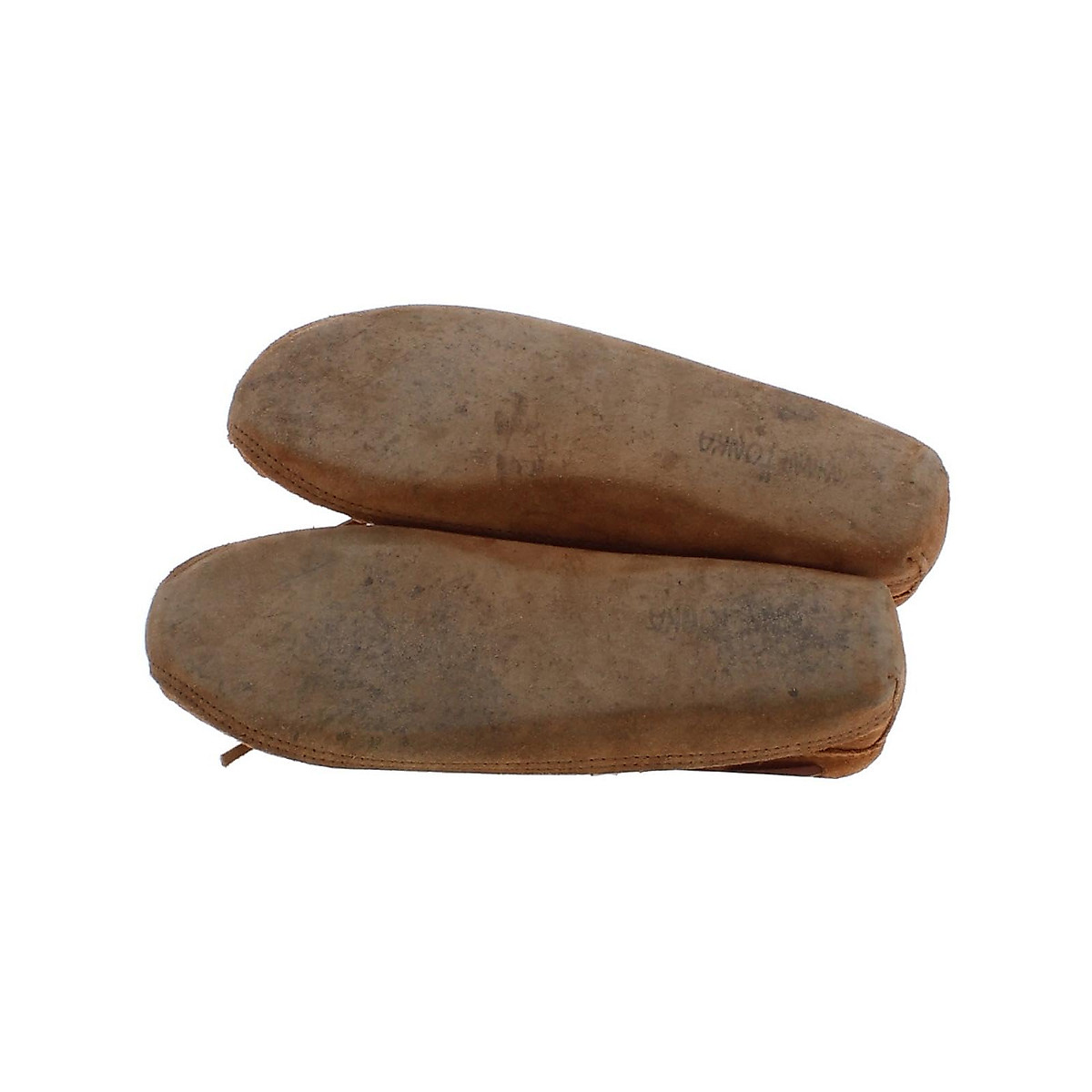 Minnetonka Men's Double Bottom Fleece Slipper,Brown,10 M US