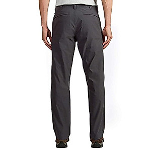 UNIONBAY mens Rainier Lightweight Comfort Travel Tech Chino Hiking Pants, Black, 34W x 32L US