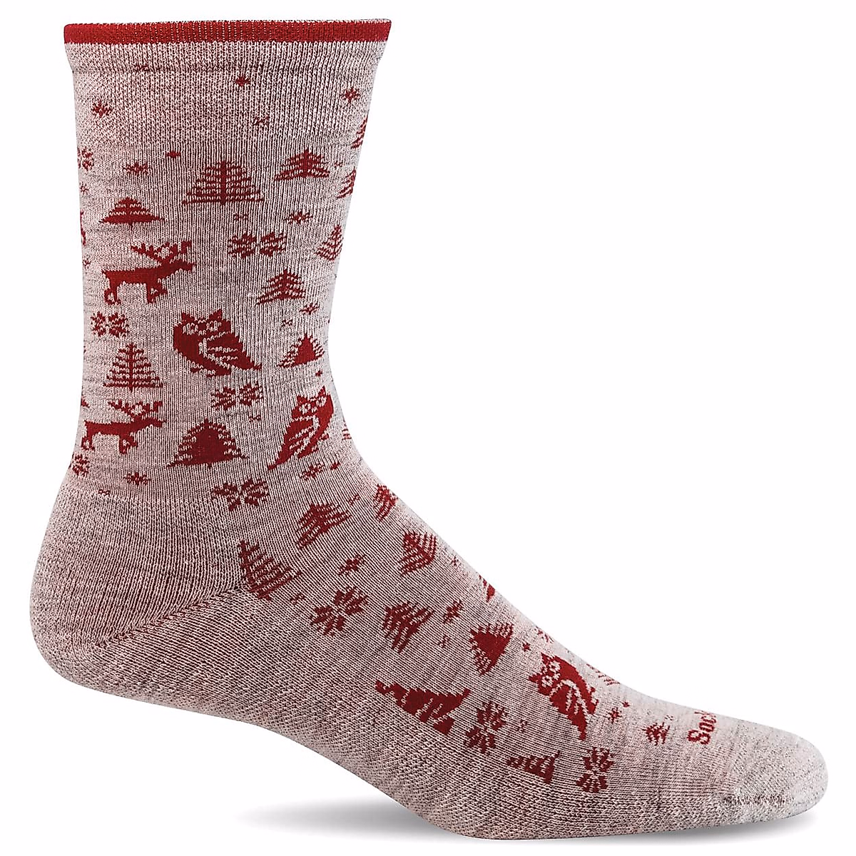 Sockwell Women's Foresty Crew Sock, Ash - M/L