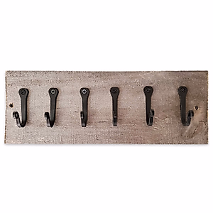 Claimed Corner - Cast Iron Wall Mounted Coat Towel Hat Scarf Bag Hook - 5 Pack (Multi Purpose (Black))