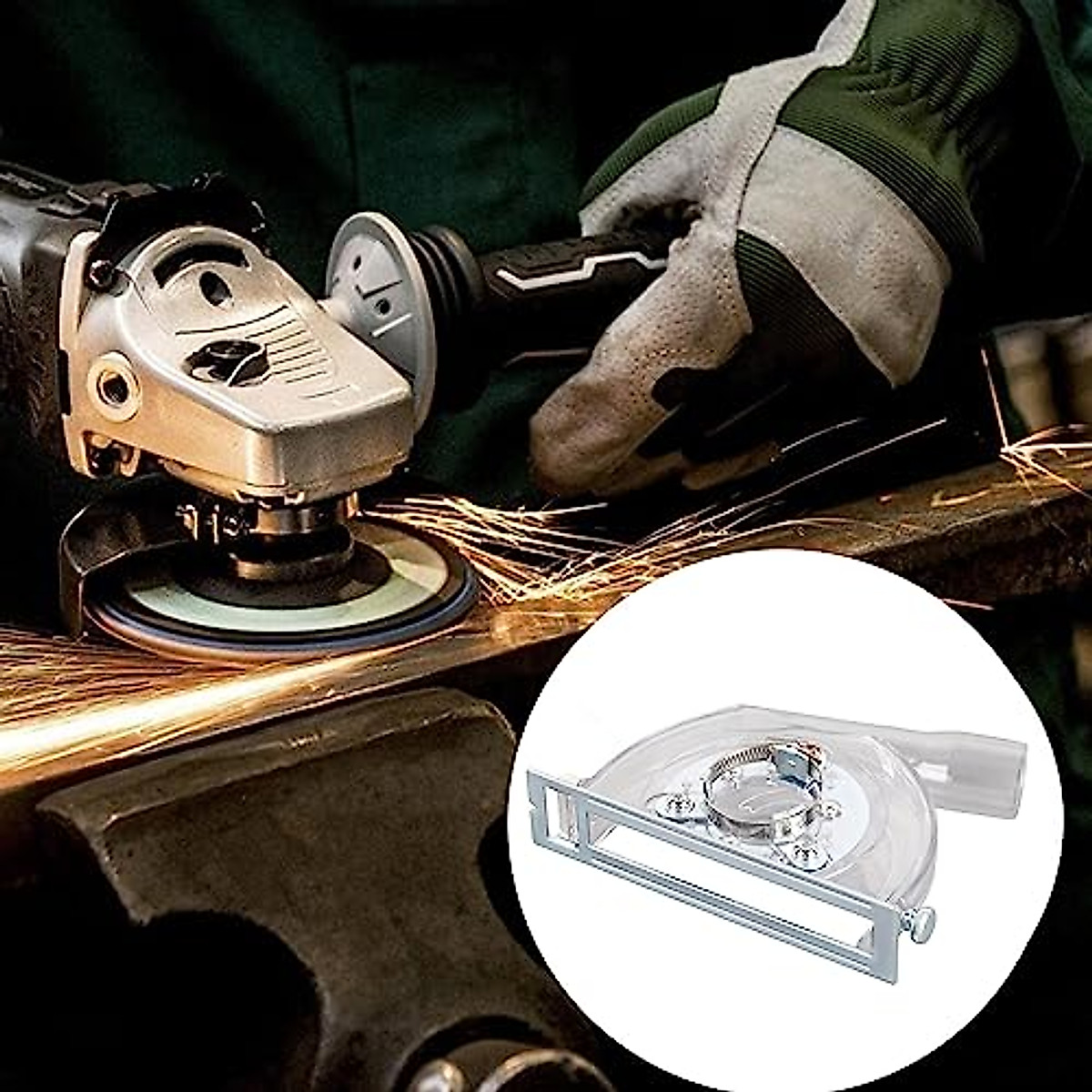 Respicefinem Angle Grinder Dust Shroud Cutting Dust Cover Grinding Shroud for 100 125 150mm Angle Grinder Amp 115 125mm Saw Disc Dust Shroud For Angle Grinder