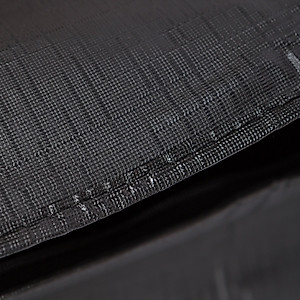 Fire Sense 60370 Patio Wood Burning Patio Fireplaces Vinyl Cover Outdoor Protective Felt Lined Interior 10 Gauge Vinyl Waterproof Weather Resistant Cover with Zipper & Fabric Ties - Black