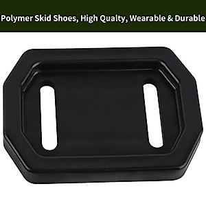 SIMPERAC 731-06439 Skid Shoes for MTD Snow Blower Polymer Slide Shoes Snow Thrower Skid Plates with Mounting Hardware Kit (2 Packs)
