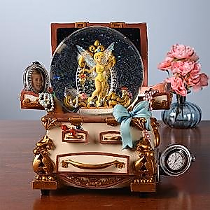 Disney Tinker Bell Jewelry Box Snowglobe Tink Tinkerbell Snow Globe