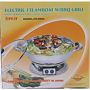 The Original Shabu Shabu Hot Pot w/BBQ Grill by City ST