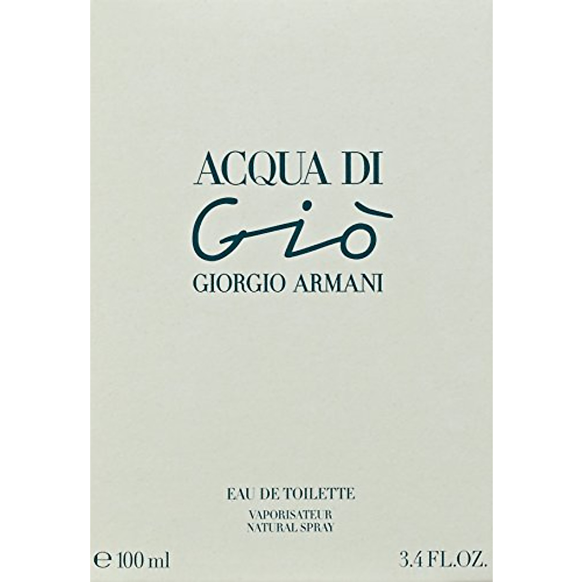 Acqua di Gio by Giorgio Armani for women Eau De Toilette Spray, 3.4 Ounces
