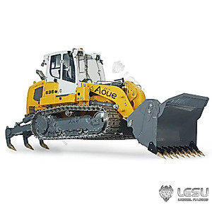 LESU Metal 1/14 RC Hydraulic Crawler Loader for 636 Upgraded Assembled Pl18Ev Lite Radio Truck with Openable Bucket Rear Hook Hobby Grade Model