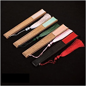 Folding Hand Fan Folding Fan Handheld Folded Fan Foldable Bamboo Fan for Flower Painting Handmade, Portable, Chinese Hanfu, Silk Fan Foldable Fan Hand Held Fans (Size : A5)