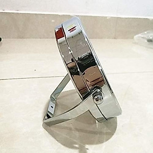 KXA Bathroom Vanity Mirrors Illuminated Makeup Mirror Wall Mounted Makeup Mirror 7X Magnification 8'' Two-Sided Swivel Extendable Bathroom Mirror Shaving Mirrors Nickel Finish Makeup Mirror