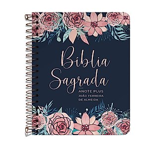 Bíblia anote NVI grande - Capa rosas