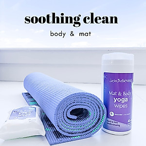 Yoga Mat Wipes - Lavender - 25ct pack - Case of 12 - by Jasmine Seven