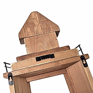 Wooden Lighthouse Shelf Nautical Beach Home Room Decoration, 31.1" H Display Light House Free Standing & Wall Mounted Rustic Lighthouse Shelves for Bathroom Bedroom Living Room Party Decoration