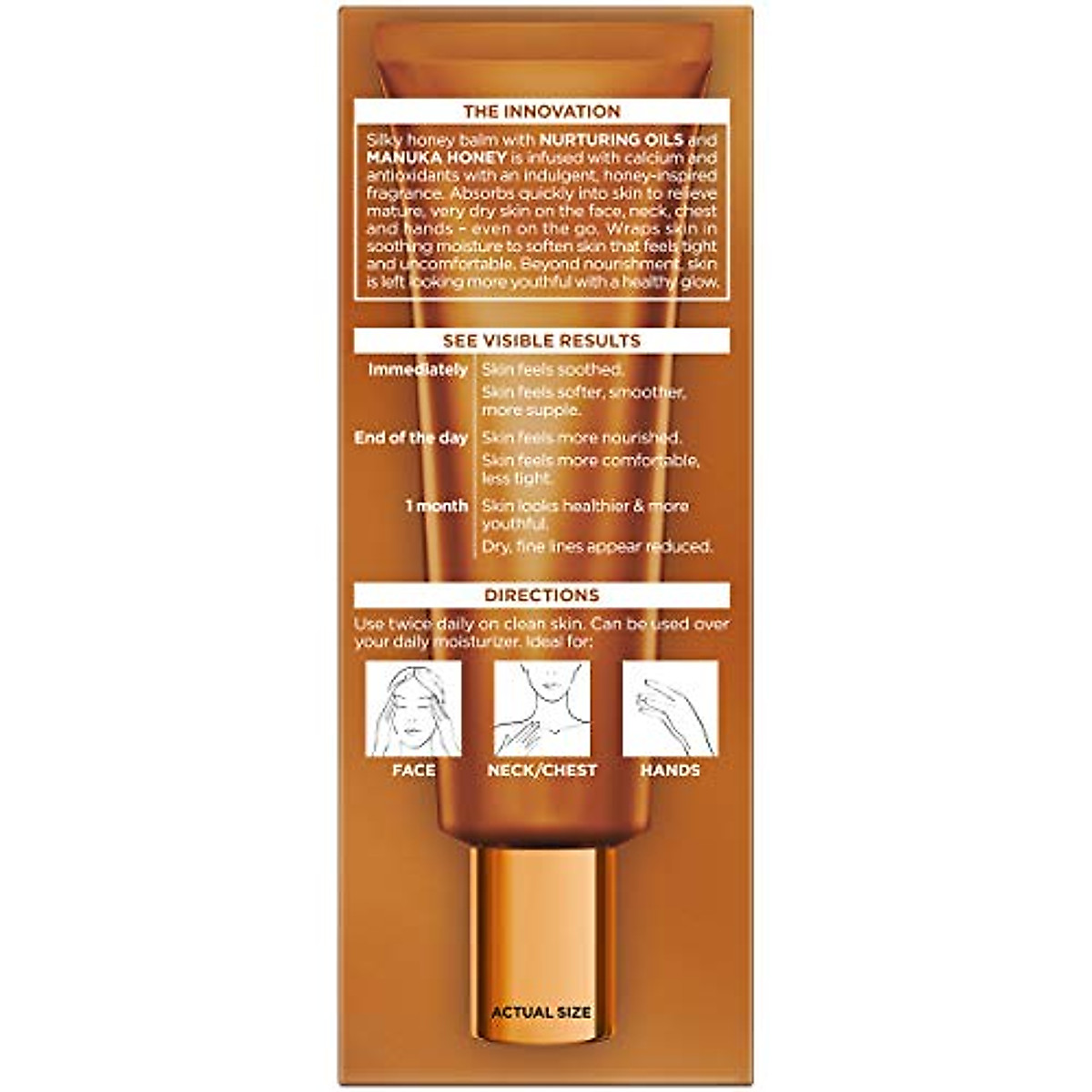 L'Oreal Paris Skincare Age Perfect Hydra-Nutrition All-Over Balm with Manuka Honey Extract and Nurturing Oils, to Soothe and Rescue Dry Skin, Paraben Free, 1.7 oz.