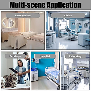 biosp Medical Trolley 3 Tier 500 LBS Heavy Duty Professional Utility Cart Beauty Salon Rolling Trolley with Swivel Casters, Dirt Bucket & Drawer for Hospital Dental Clinic, 38.58'' x 24.41'' x 16.34''