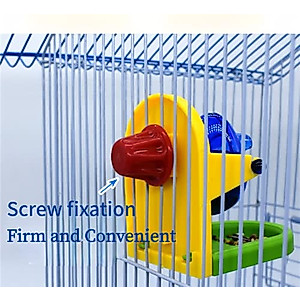 Bird Intelligence Toy, Parrot Feeder Toy Supplies Fun Training Leaking Food Items Budgie Cockatiel Foraging Development Intelligence Bird Toy(Color Randomly) (B)