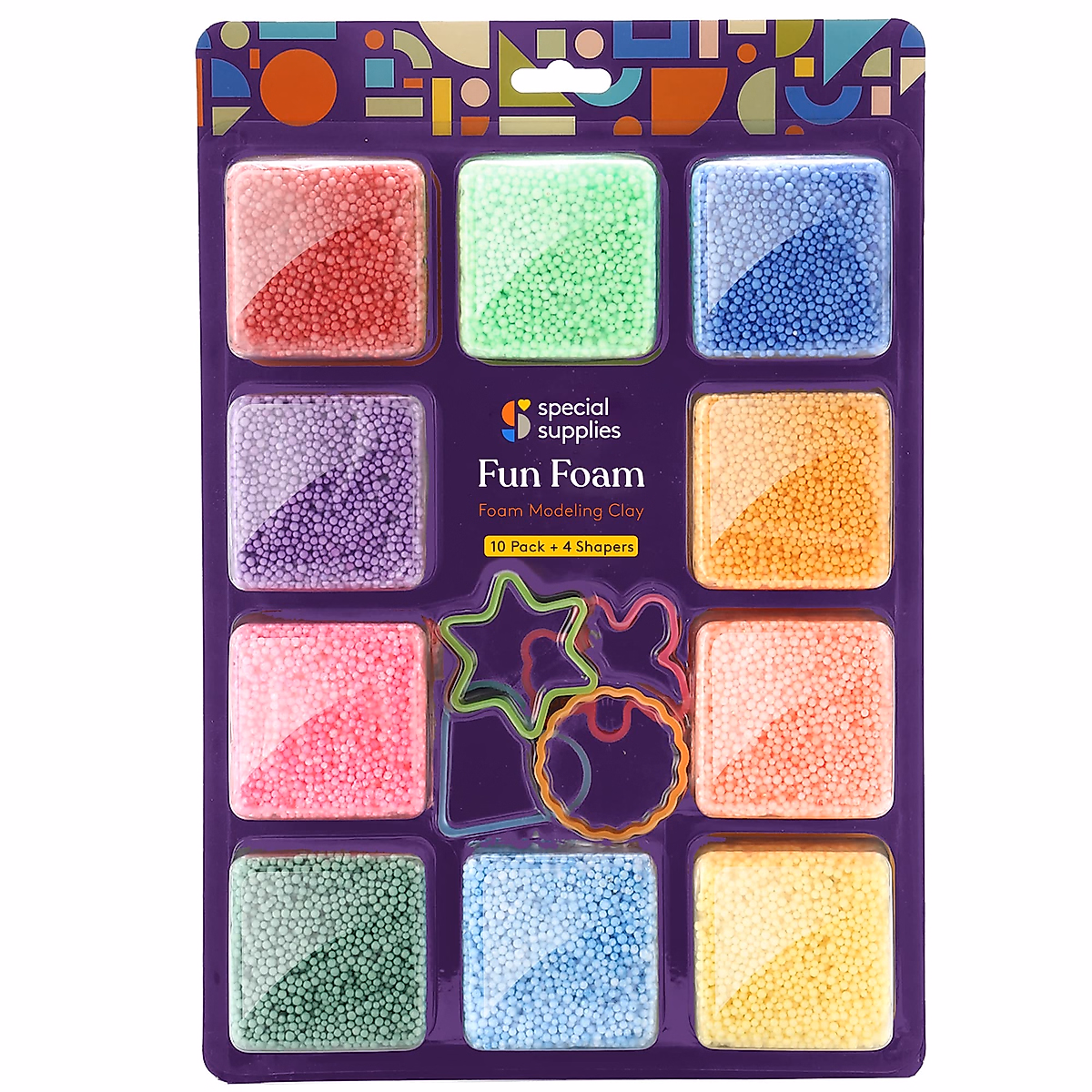 Special Supplies Fun Foam Modeling Foam Beads Play Kit, Children’s Educational Clay for Arts Crafts Kindergarten, Preschool Kids Toys Develop Creativity, Motor Skills (10-Pack)