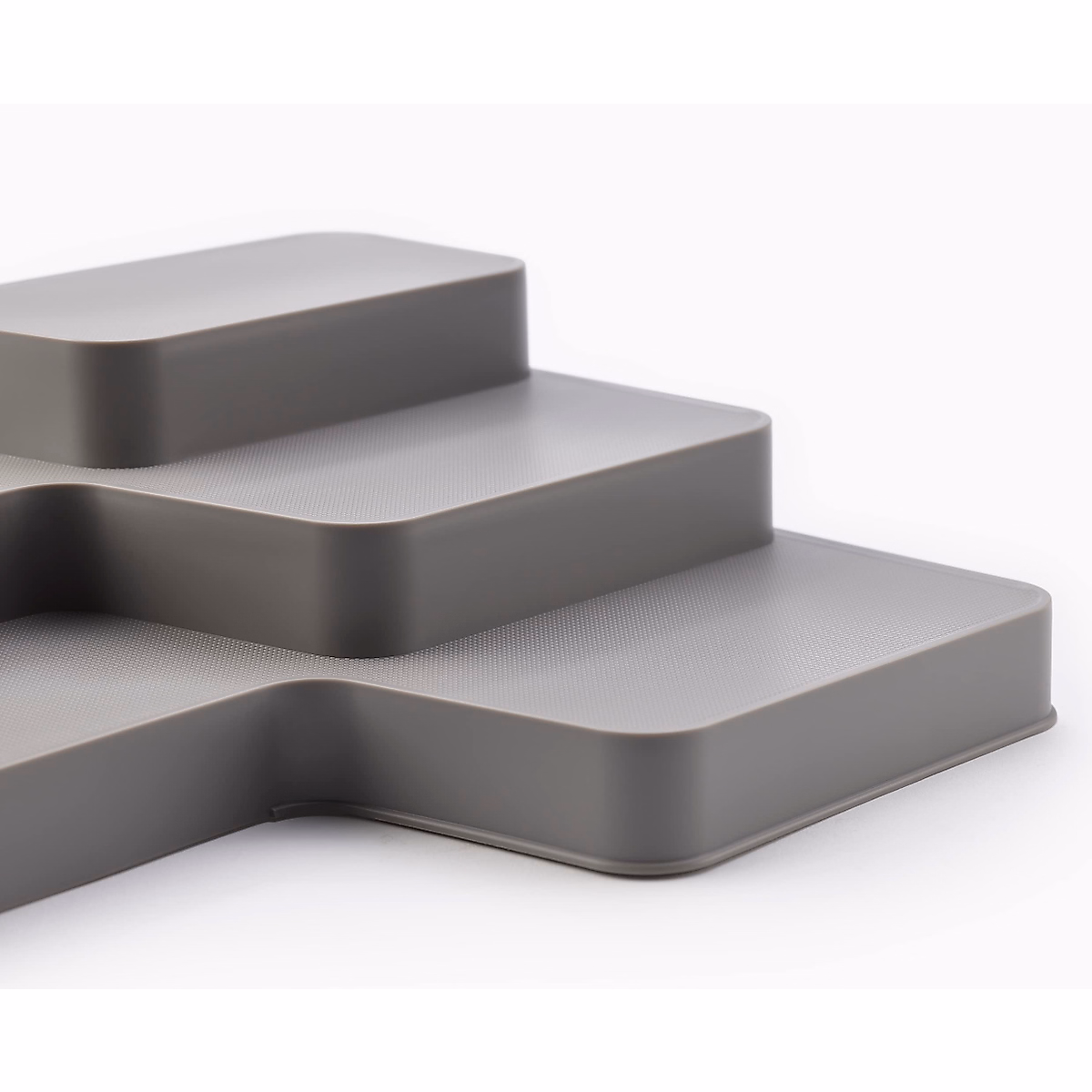 Joseph Joseph CupboardStore Expandable 3 Tier Shelf Organizer for Cabinet, Gray