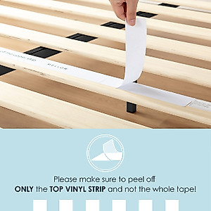 Mellow Naturalista Classic 12 Inch Solid Wood Platform Bed with Wooden Slats, Full, Black